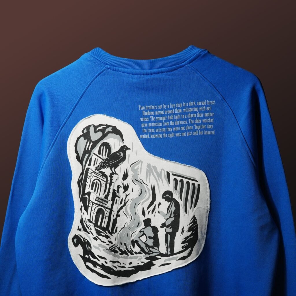 Fear of Evils: The Cursed Flame- Blue Edition Sweatshirt - brohud.com